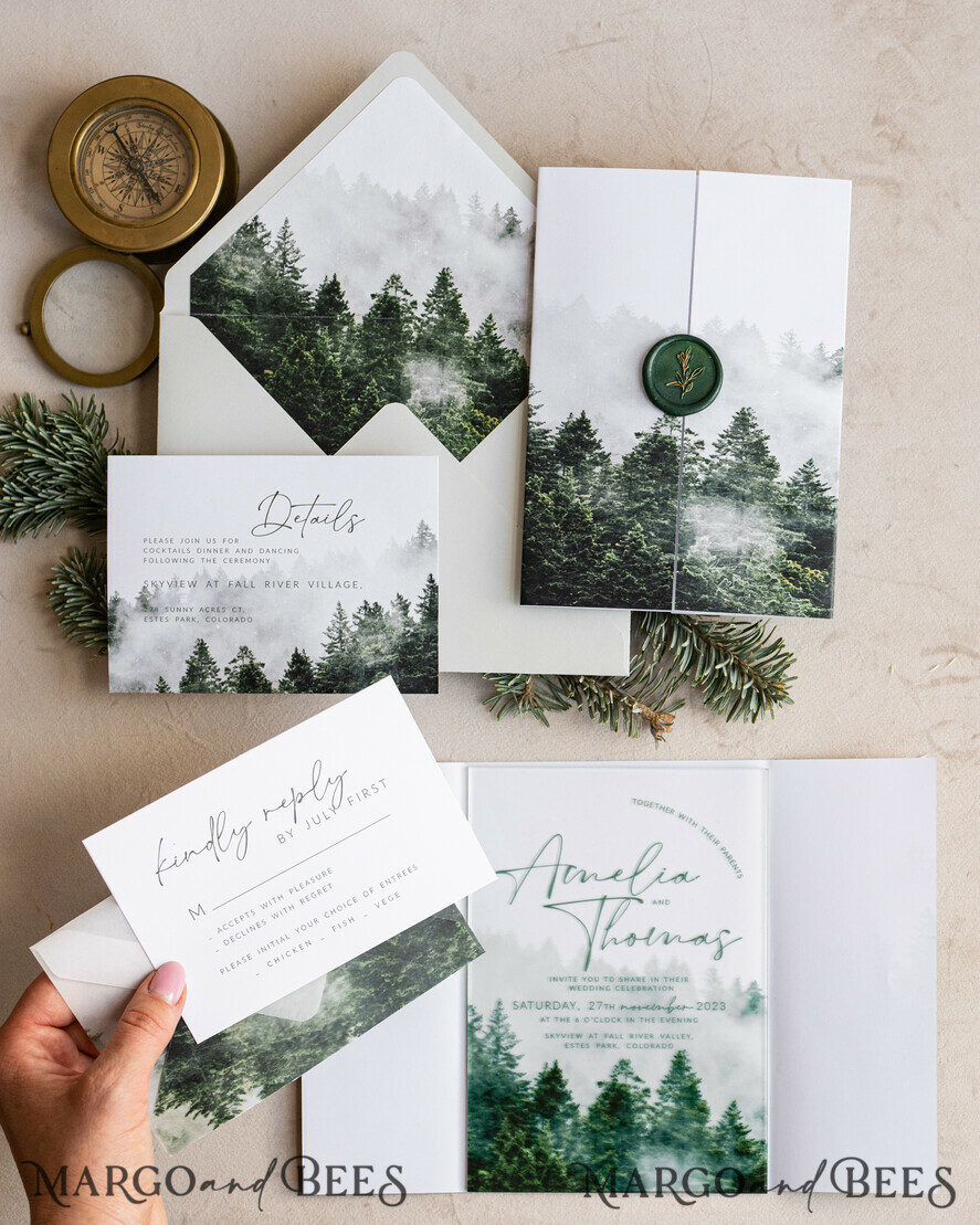 Woodsy Wedding Invitations